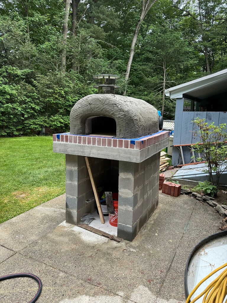 Progress - Finally looks like a pizza oven! - Cortile Barile Ovens ...