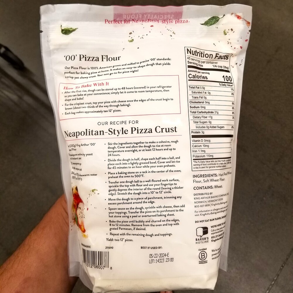 00 Pizza Flour - Neapolitan Pizza Crust Flour - BrickWood Bulletin ...