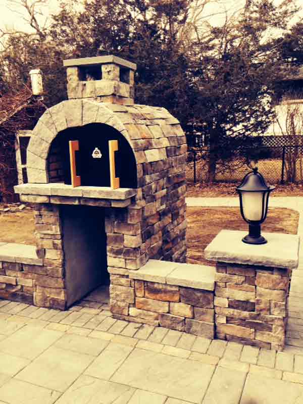 The Ferriola Family Wood Fired Brick Pizza Oven and Outdoor Fireplace ...